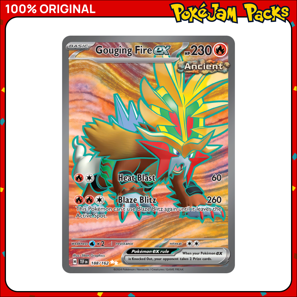 Gouging Fire ex - 188/162 - Ultra Rare - Temporal Forces - Pokemon Card ...