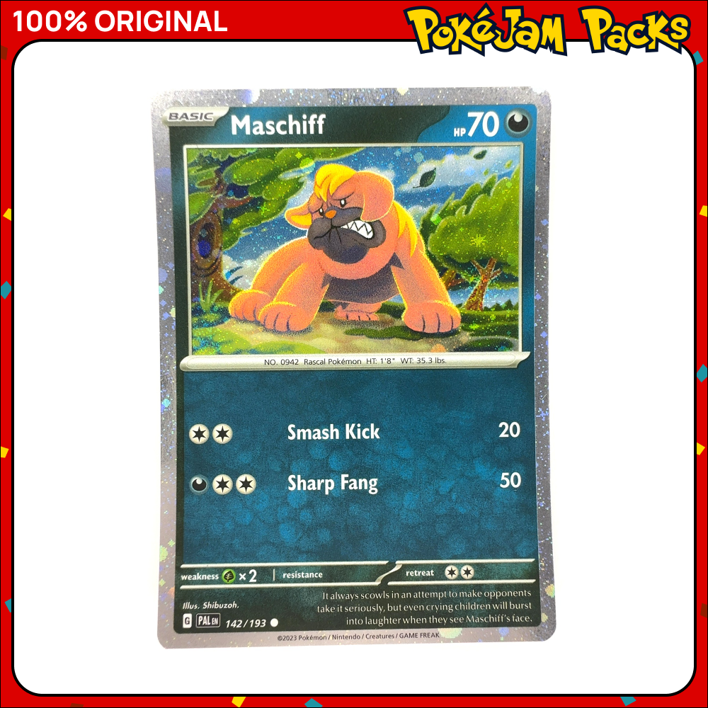 Maschiff - 142/193 - Cosmos Holo - Paldea Evolved - Pokemon Card ...