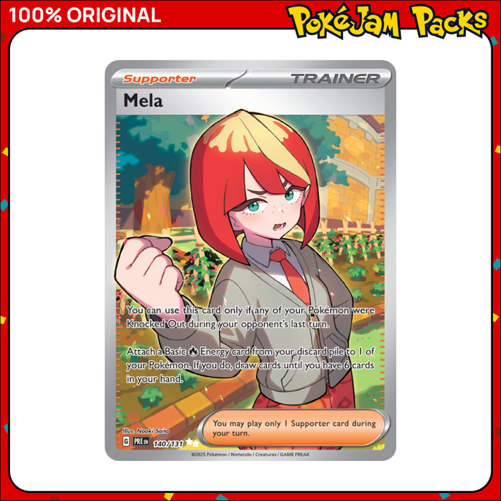 Mela - 140/131 - Ultra Rare - Prismatic Evolutions - Pokemon Card ...