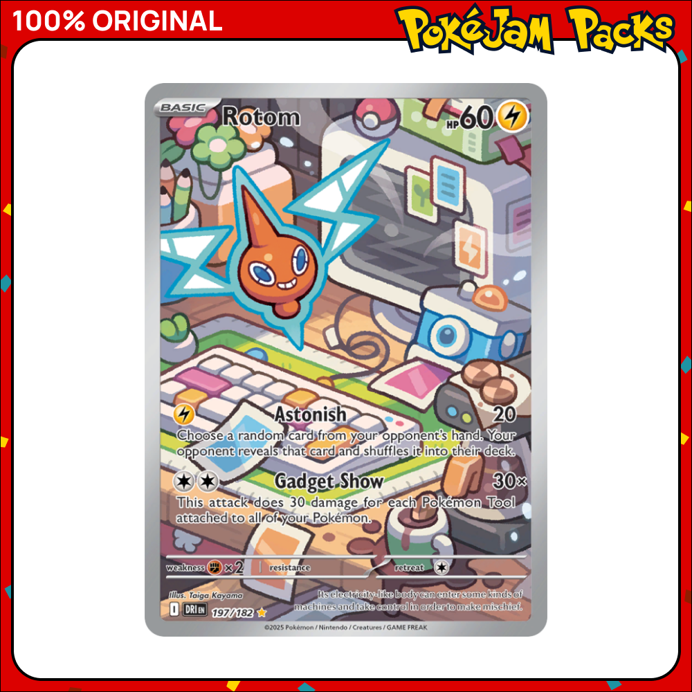 Rotom - 197/182 - Illustration Rare - Destined Rivals - Pokemon Card ...