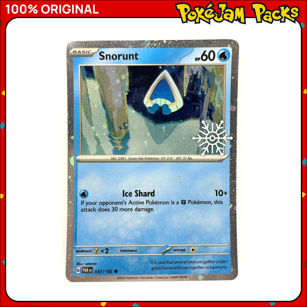 Snorunt (Snowflake Stamp) - 37/182 - Holo - Paradox Rift - Pokemon Card ...