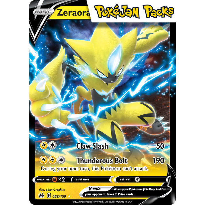 Zeraora V - 053/159 - Ultra Rare - Crown Zenith - Pokémon TCG – PokéJam ...