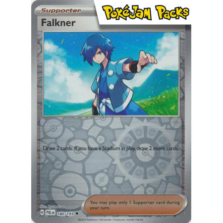 Falkner - 180/193 - Uncommon Reverse Holo - Paldea Evolved - Pokémon T ...