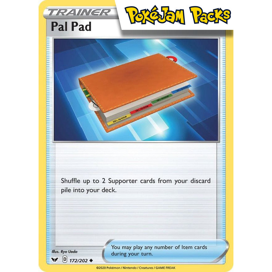 Pal Pad - 172/202 - Uncommon - Sword & Shield - Pokémon TCG – PokéJam Packs