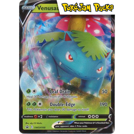 Venusaur V - SWSH100 - Promo - Sword & Shield Promos - Pokémon TCG ...