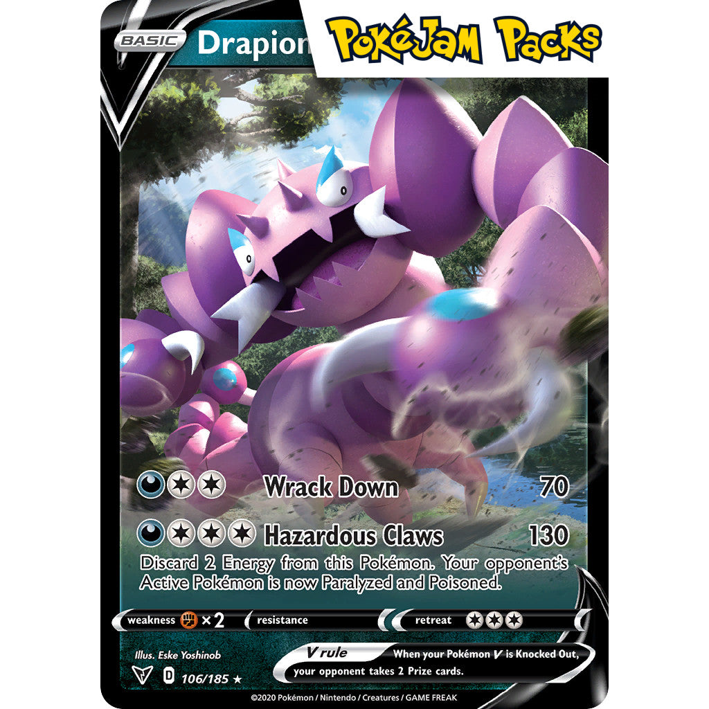 Drapion V - 106/185 - Ultra Rare - Vivid Voltage - Pokémon TCG ...