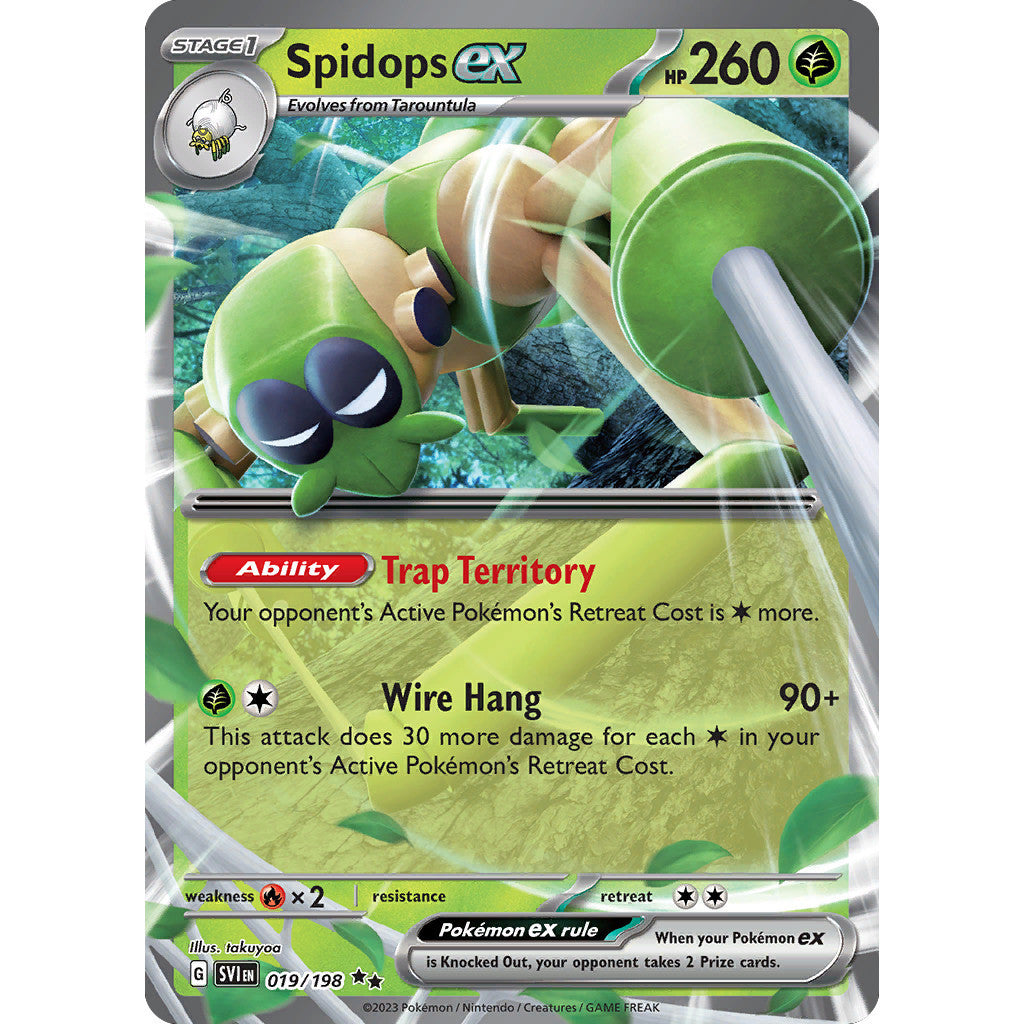 Spidops ex - 019/198 - Ultra Rare - Scarlet & Violet - Pokemon TCG ...