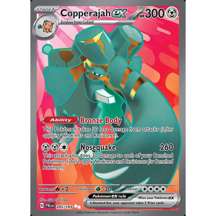 Copperajah ex - 245/193 - Full Art Secret Rare - Paldea Evolved - Poke ...