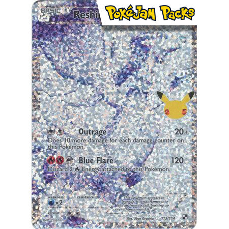 Reshiram - 113/114 - Ultra Rare - Celebrations Classic Collection - Po ...
