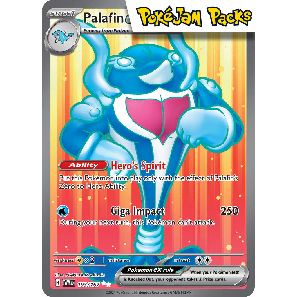 Palafin ex - 193/167 - Full Art Secret Rare - Twilight Masquerade - Po ...