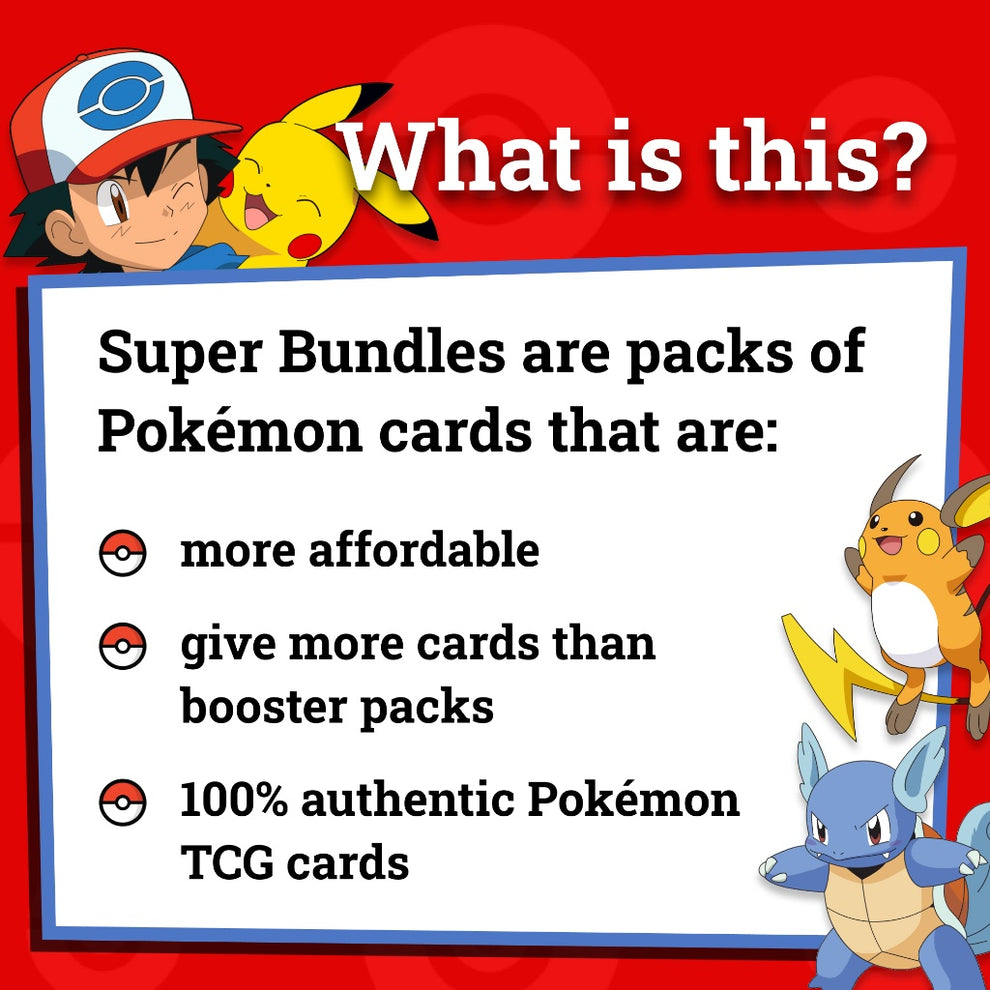 Pokémon Card Bundles - 40+ Authentic Card Pack with Guaranteed Rare ...