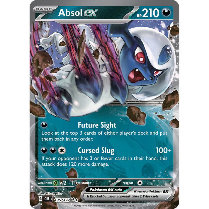 Absol ex - 135/197 - Ultra Rare - Obsidian Flames - Pokémon TCG ...