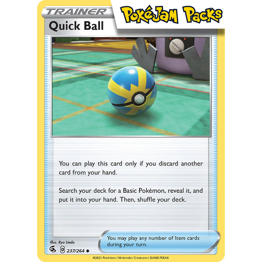 Quick Ball - 237/264 - Uncommon - Fusion Strike - Pokémon TCG – PokéJam ...