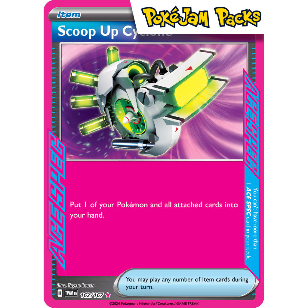 Scoop Up Cyclone - 162/167 - Ace Rare - Twilight Masquerade - Pokémon ...