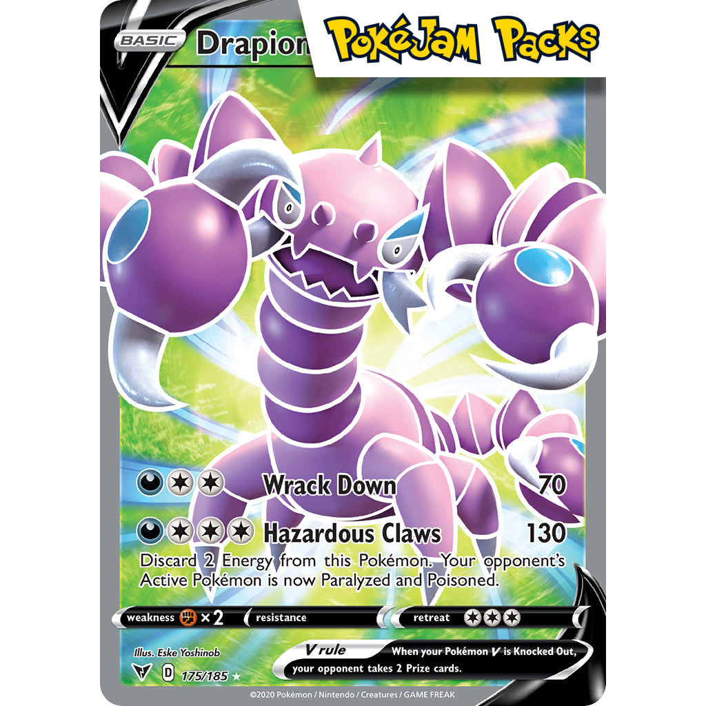 Drapion V - 175/185 - Full Art Ultra Rare - Vivid Voltage - Pokémon TC ...
