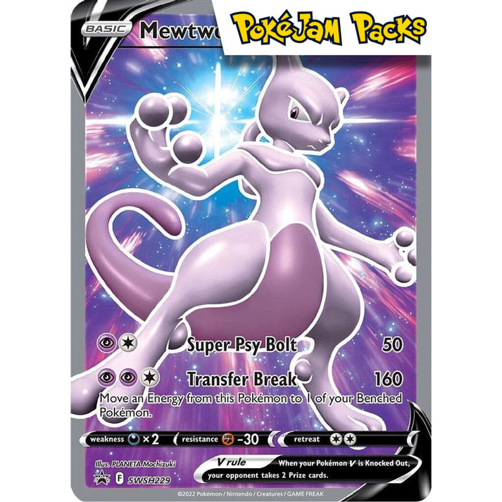 Mewtwo V - SWSH229 - Full Art Ultra Rare - Sword & Shield Promos - Pok ...