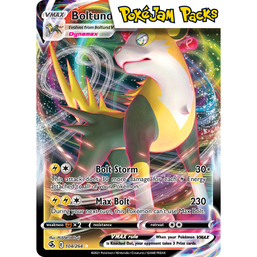 Boltund VMAX - 104/264 - Ultra Rare - Fusion Strike - Pokémon TCG ...