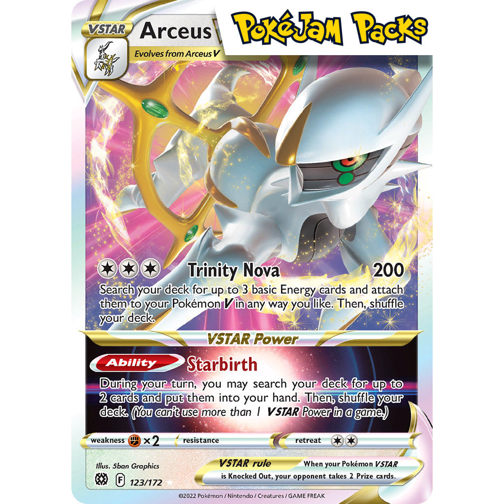 Arceus VSTAR - 123/172 - Ultra Rare - Sword & Shield: Brilliant Stars ...