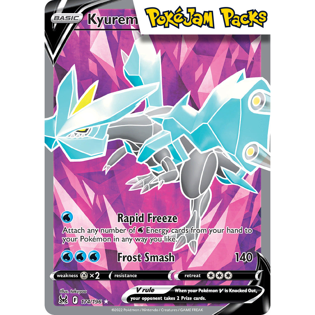 Kyurem V - 174/196 - Full Art Ultra Rare - Lost Origin - Pokémon TCG ...
