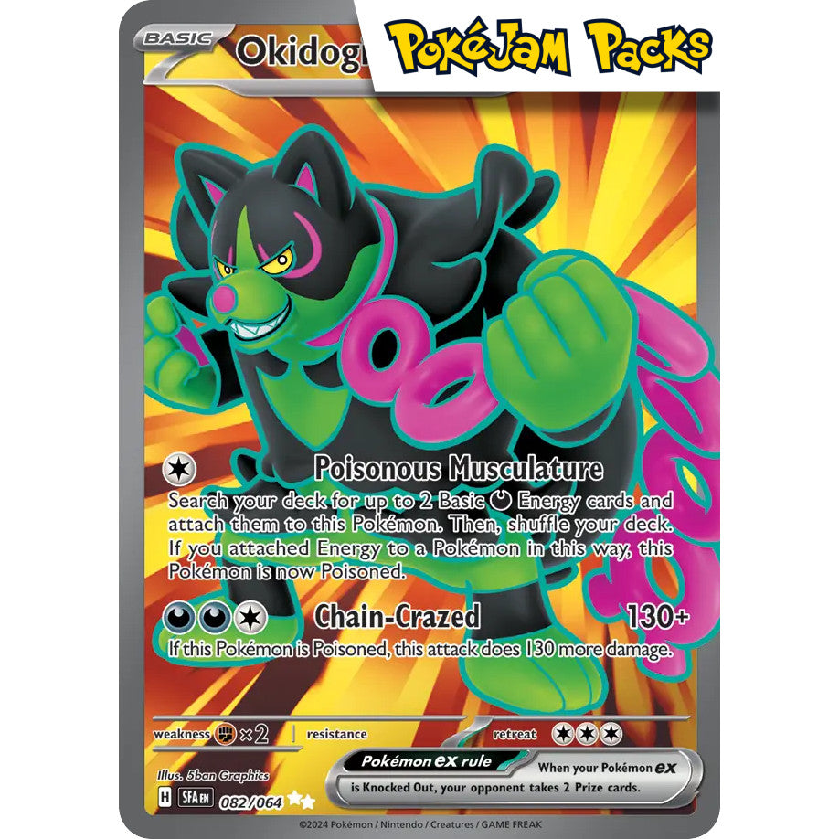 Okidogi ex - 082/064 - Full Art Secret Rare - Shrouded Fable - Pokémon ...