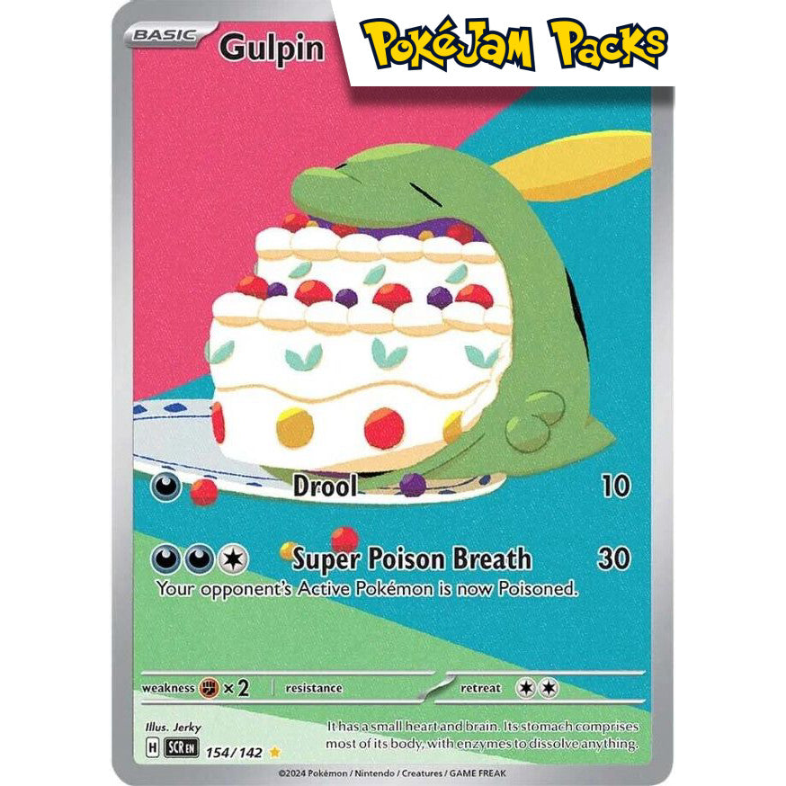 Gulpin - 154/142 - Illustration Rare - Stellar Crown - Pokémon TCG ...