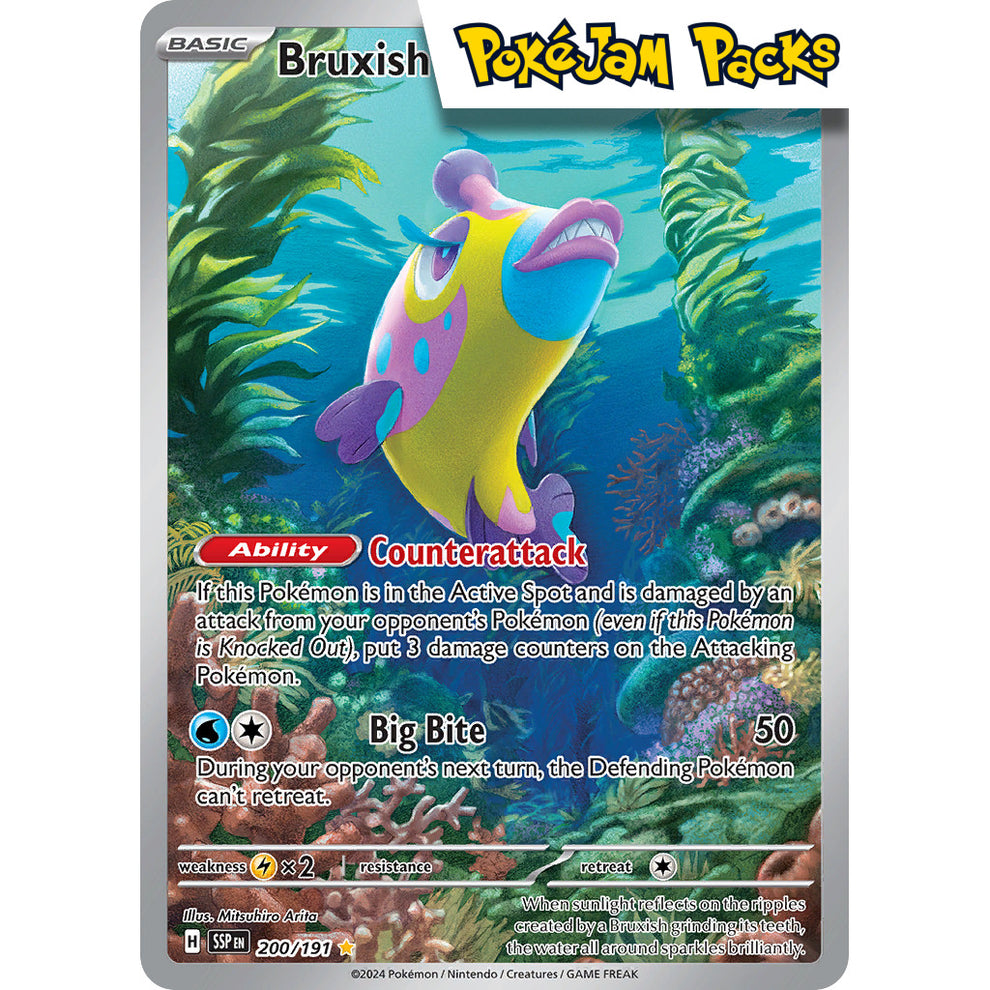Bruxish - 200/191 - Illustration Rare - Surging Sparks - Pokémon TCG ...
