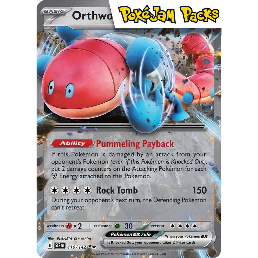 Orthworm ex - 110/142 - Ultra Rare - Stellar Crown - Pokémon TCG ...