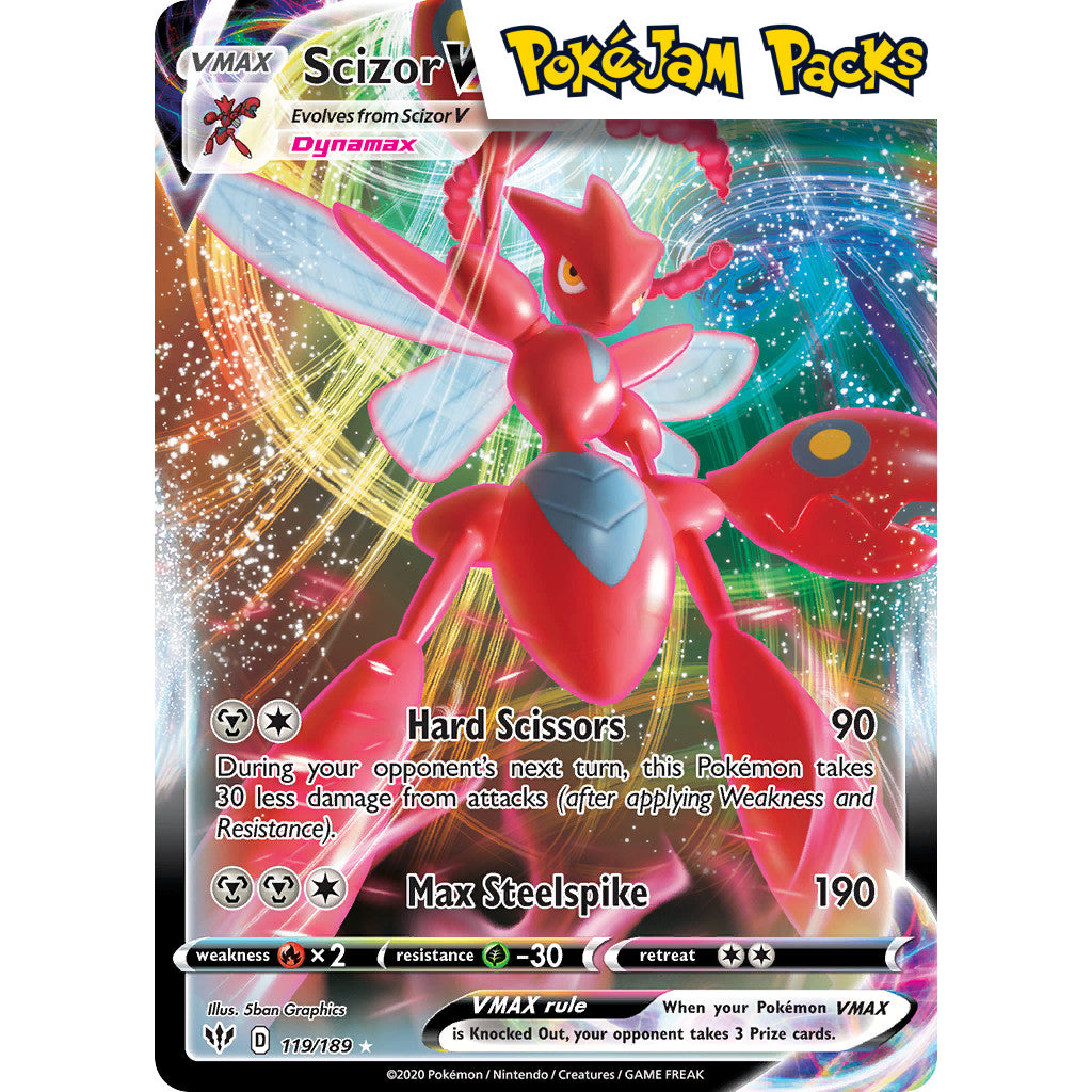 Scizor VMAX - 119/189 - Ultra Rare - Darkness Ablaze - Pokémon TCG ...
