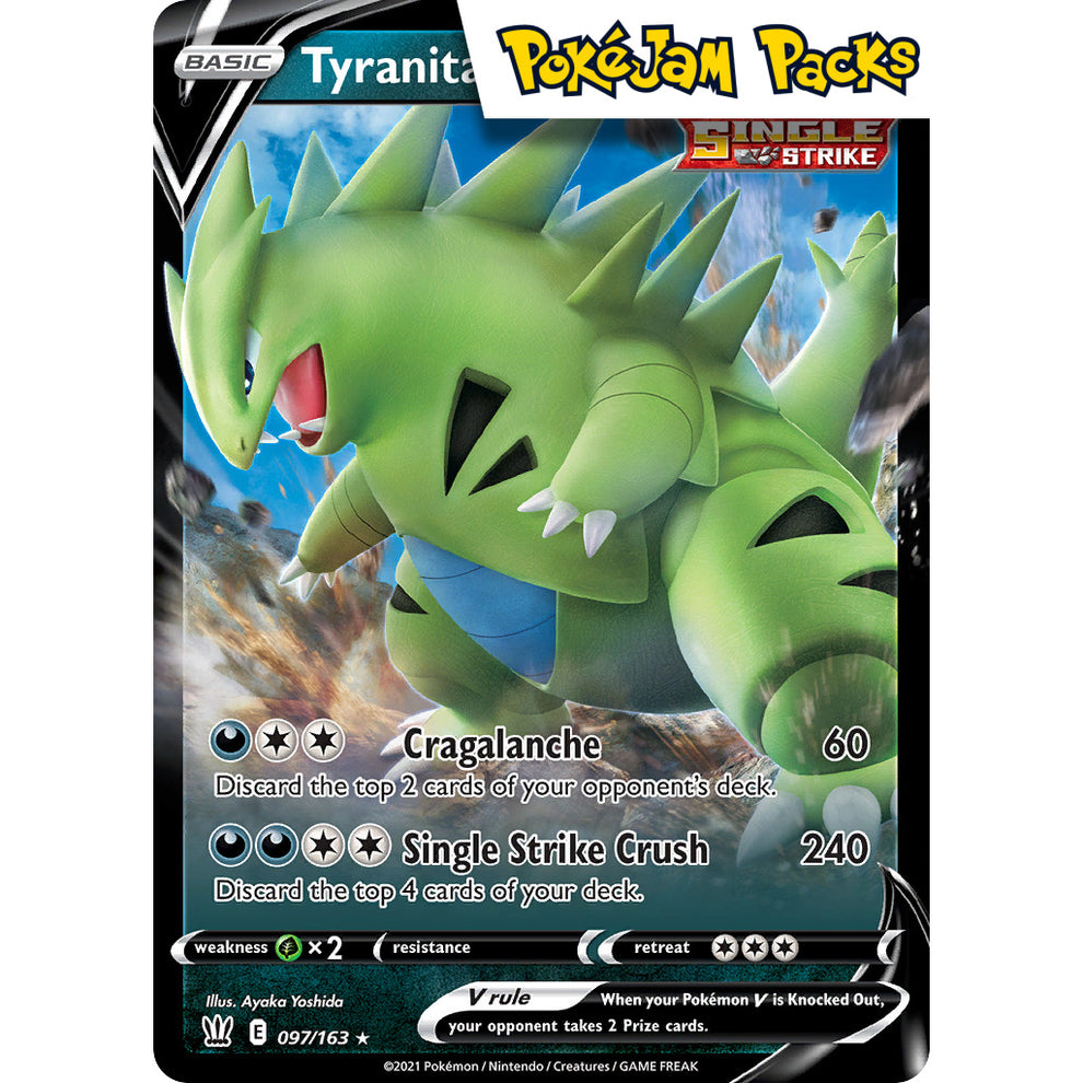 Tyranitar V - 097/163 - Ultra Rare - Battle Styles - Pokémon TCG ...