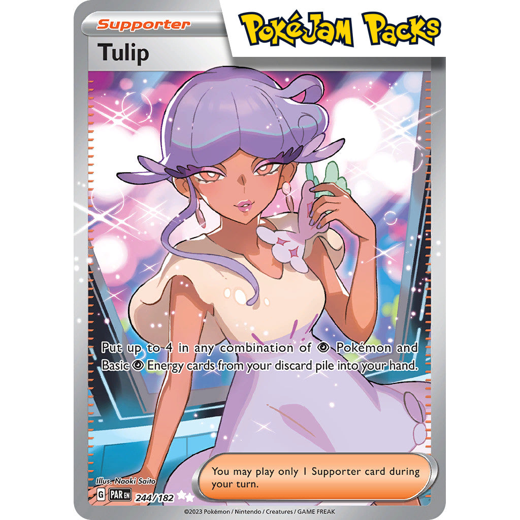 Tulip - 244/182 - Full Art Secret Rare - Paradox Rift - Pokémon TCG ...