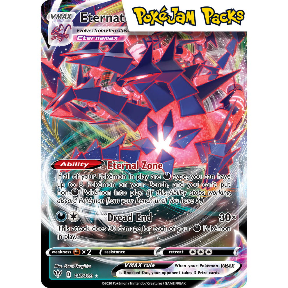 Eternatus VMAX - 117/189 - Ultra Rare - Darkness Ablaze - Pokémon TCG ...
