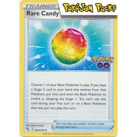 Rare Candy - 069/078 - Uncommon - Go - Pokémon TCG – PokéJam Packs