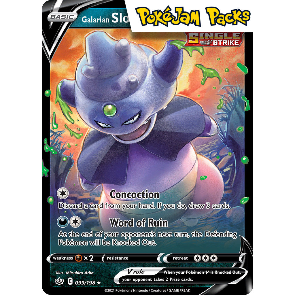 Galarian Slowking V - 099/198 - Ultra Rare - Chilling Reign - Pokémon ...