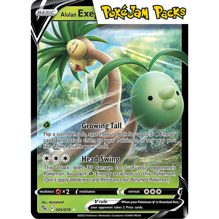 Alolan Exeggutor V - 005/078 - Ultra Rare - Go - Pokémon TCG – PokéJam ...