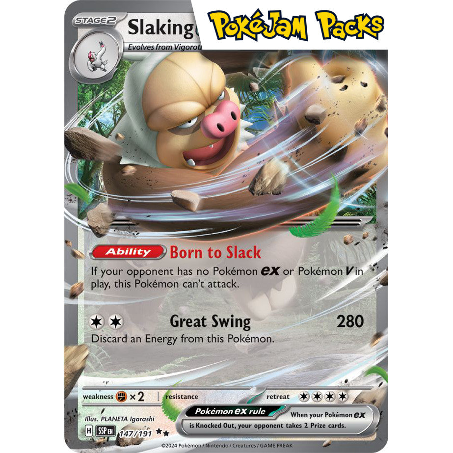 Slaking ex - 147/191 - Ultra Rare - Surging Sparks - Pokémon TCG ...
