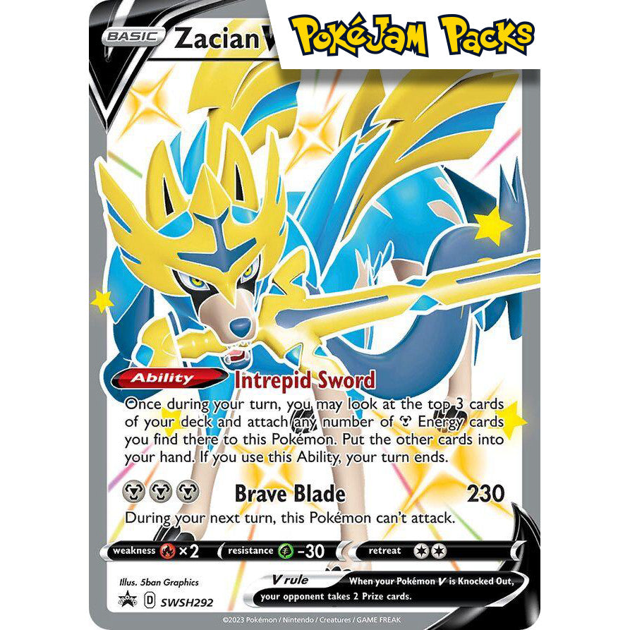 Zacian V - SWSH292 - Shiny Promo - Sword & Shield Promos - Pokémon TCG ...