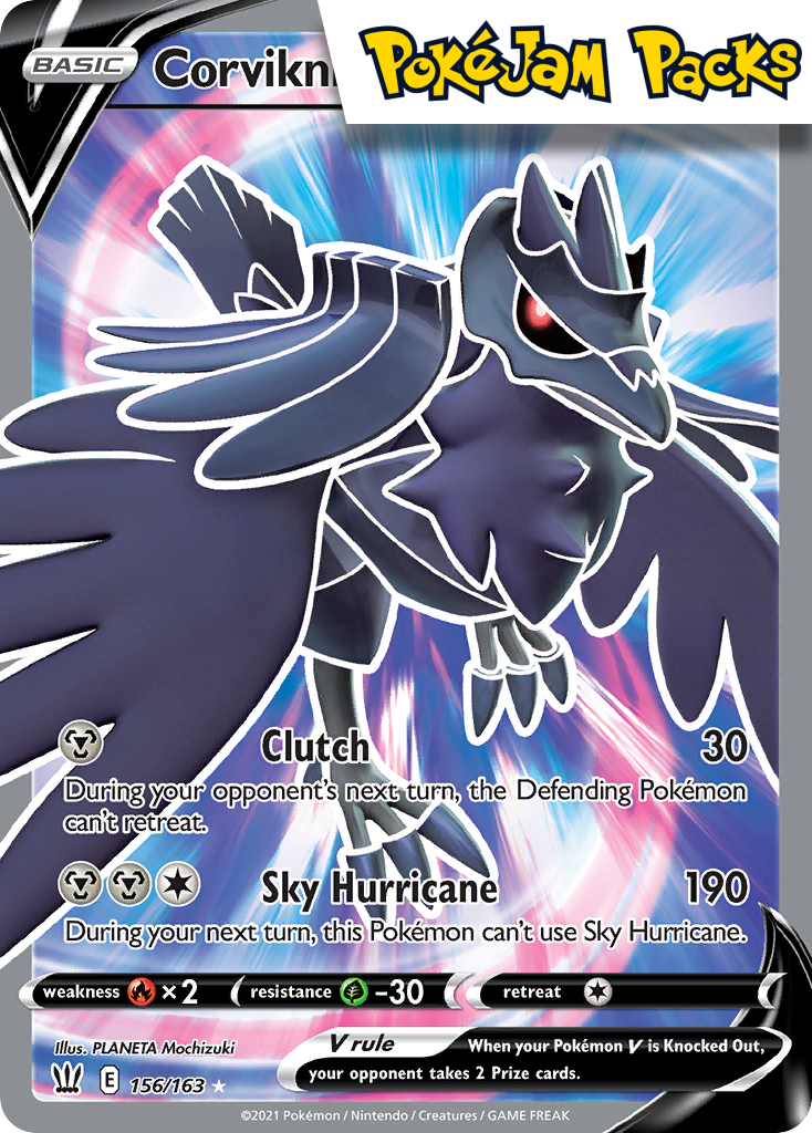 Corviknight V - 156/163 - Full Art Ultra Rare - Battle Styles - Pokemo ...