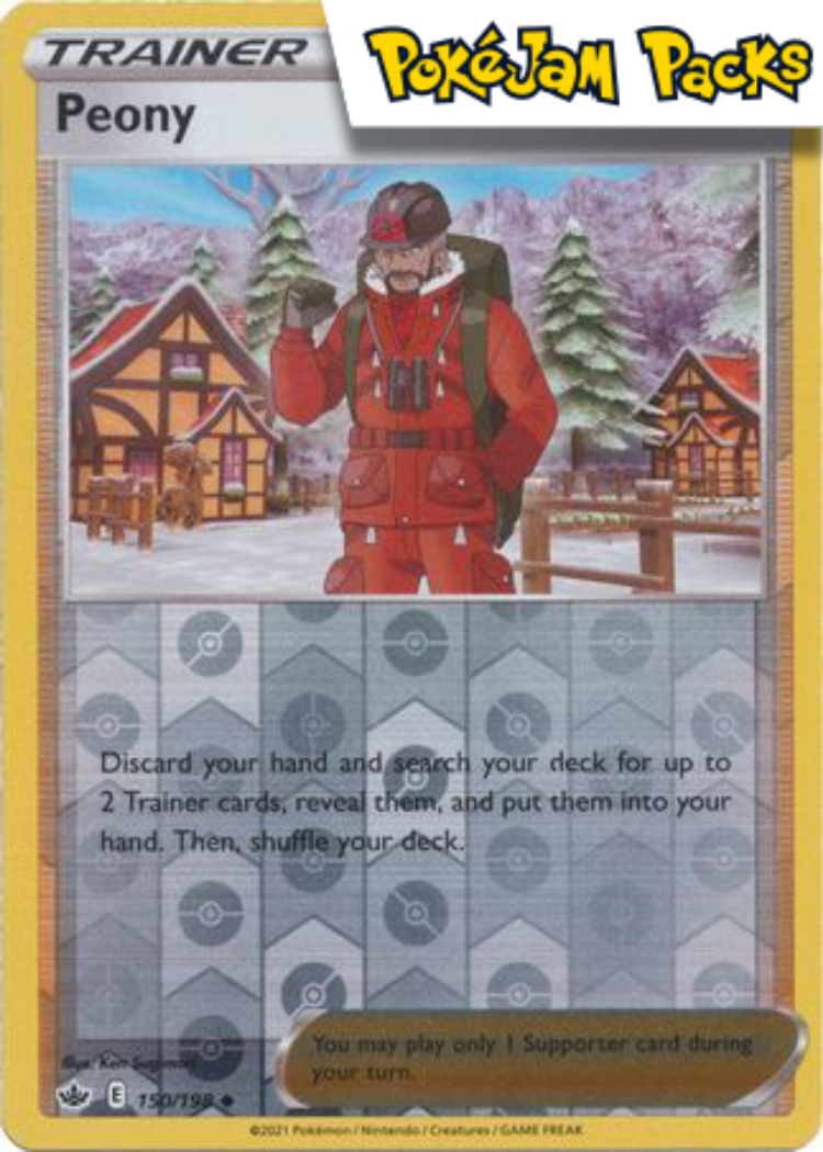 Peony - 150/198 - Uncommon Reverse Holo - Chilling Reign - Pokemon TCG ...