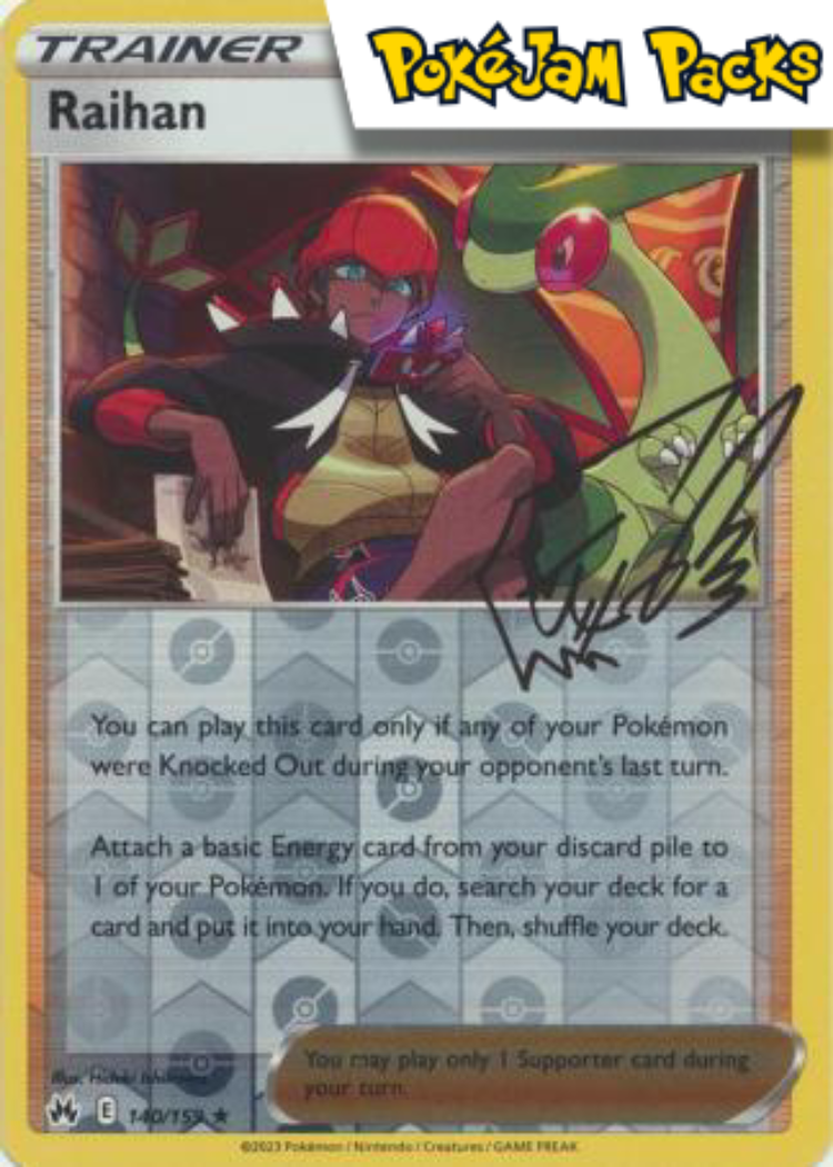 Raihan - 140/159 - Holo Rare Reverse Holo - Crown Zenith - Pokemon TCG ...