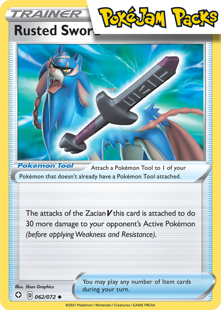 Rusted Sword - 062/072 - Uncommon - Shining Fates - Pokemon TCG ...