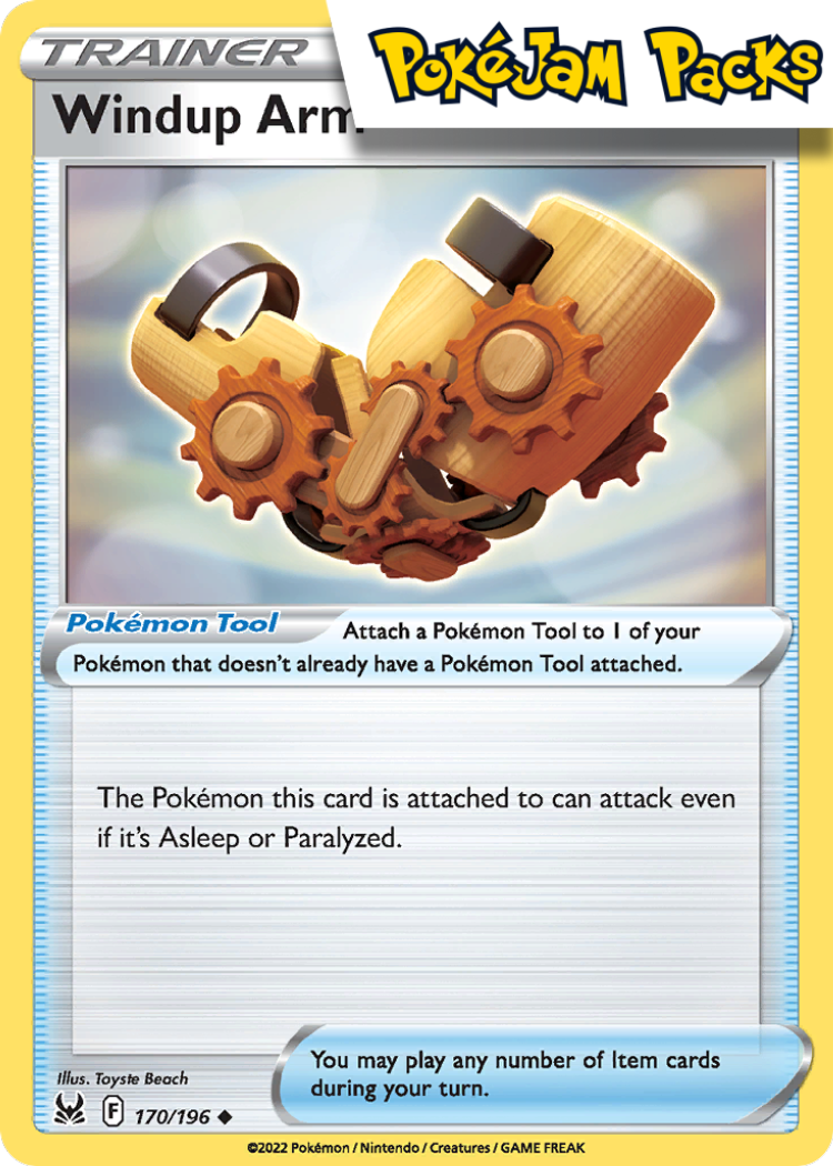 Windup Arm - 170/196 - Uncommon - Lost Origin - Pokemon TCG – PokéJam Packs