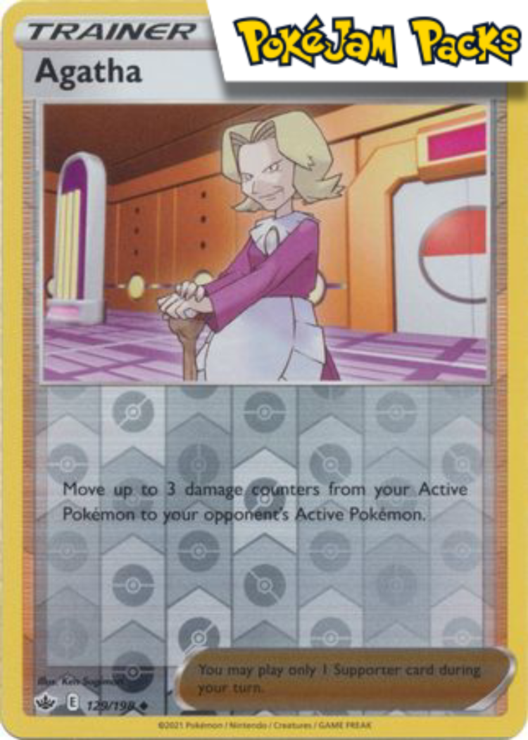 Agatha - 129/198 - Uncommon Reverse Holo - Chilling Reign - Pokemon TC ...