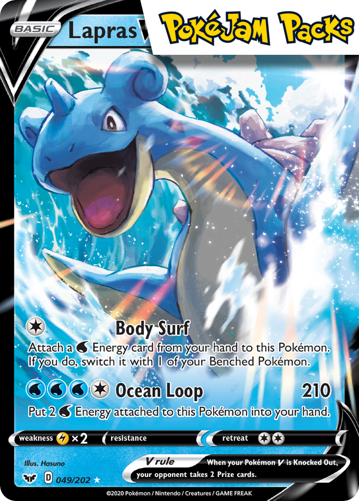Lapras V - 049/202 - Ultra Rare - Sword & Shield - Pokemon TCG ...