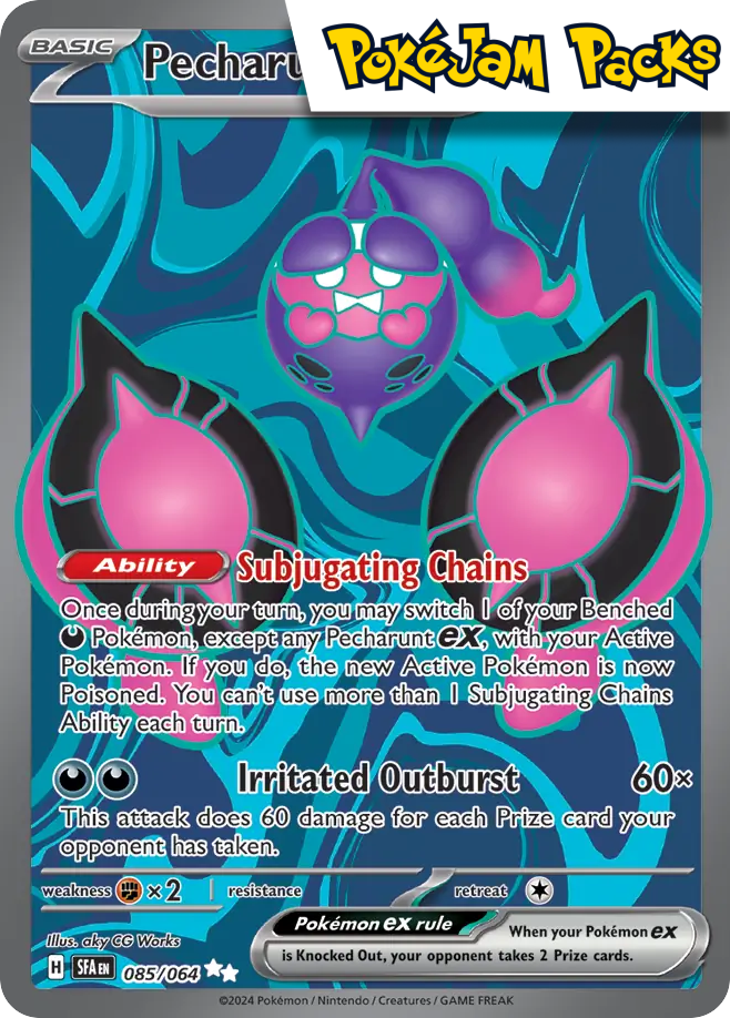 Pecharunt ex - 085/064 - Full Art Secret Rare - Shrouded Fable - Pokem ...